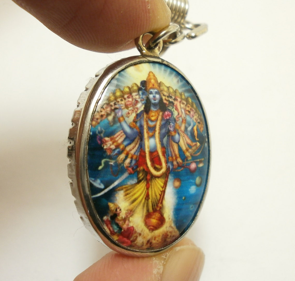 Vishvarupa Universal Form of Lord Vishnu Krishna Hindu Amulet - Etsy