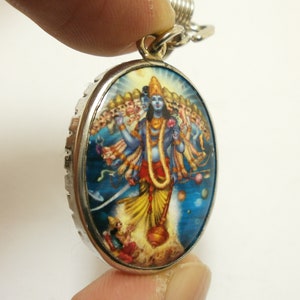 Vishvarupa Universal Form of Lord Vishnu Krishna Hindu Amulet Om ...