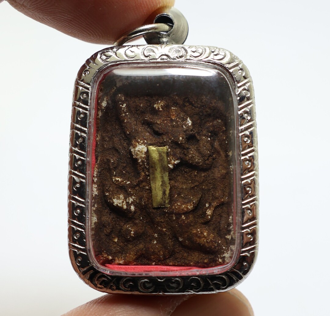 LP Kuay Lord Hanuman Takrut Blessed 1978 2521 BE. Monkey King Amulet Beautiful LP Guay Thai ...