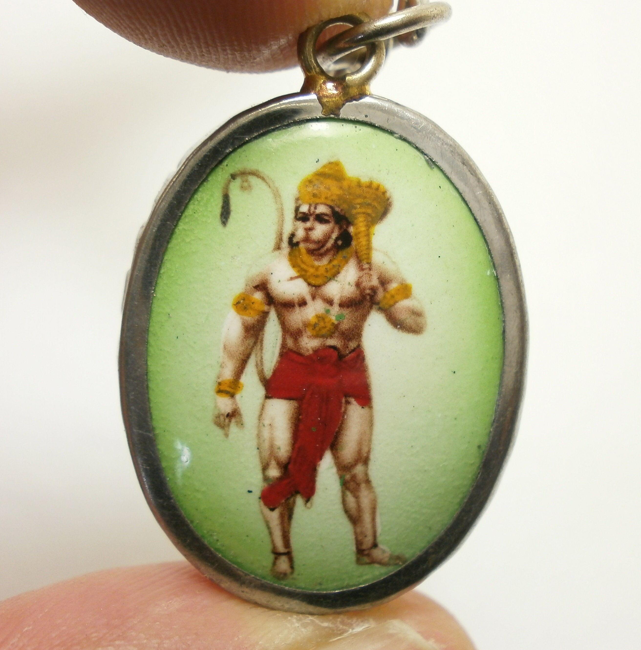 Lord Hanuman Amulet Pendant: Hindu God, Good Luck Charm Fujii Kaze - Etsy