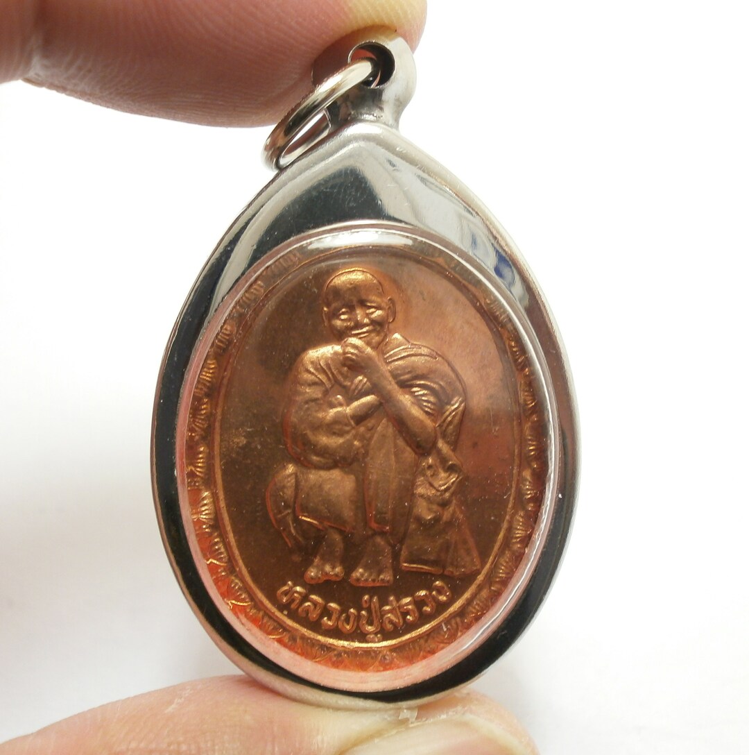 LP Suang Tevada Amulet Pendant: Blessed Thai Buddha Coin, Protection ...