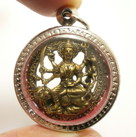 Maa Durga Uma Devi Kali Parvati ride Lion Hindu deity… - Gem