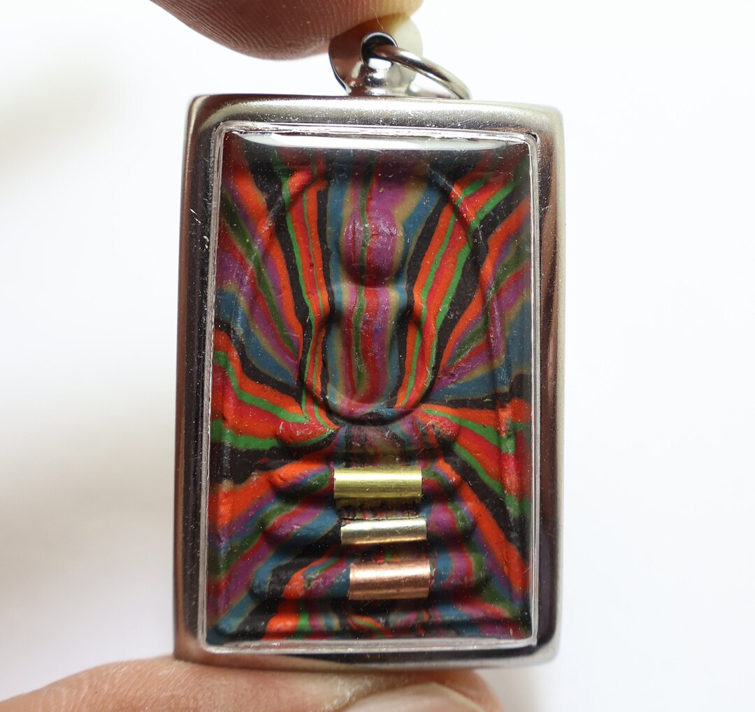 LP Pae Rainbow Buddha Amulet: Thai Takrut Pendant, Blessed 1993 - Etsy