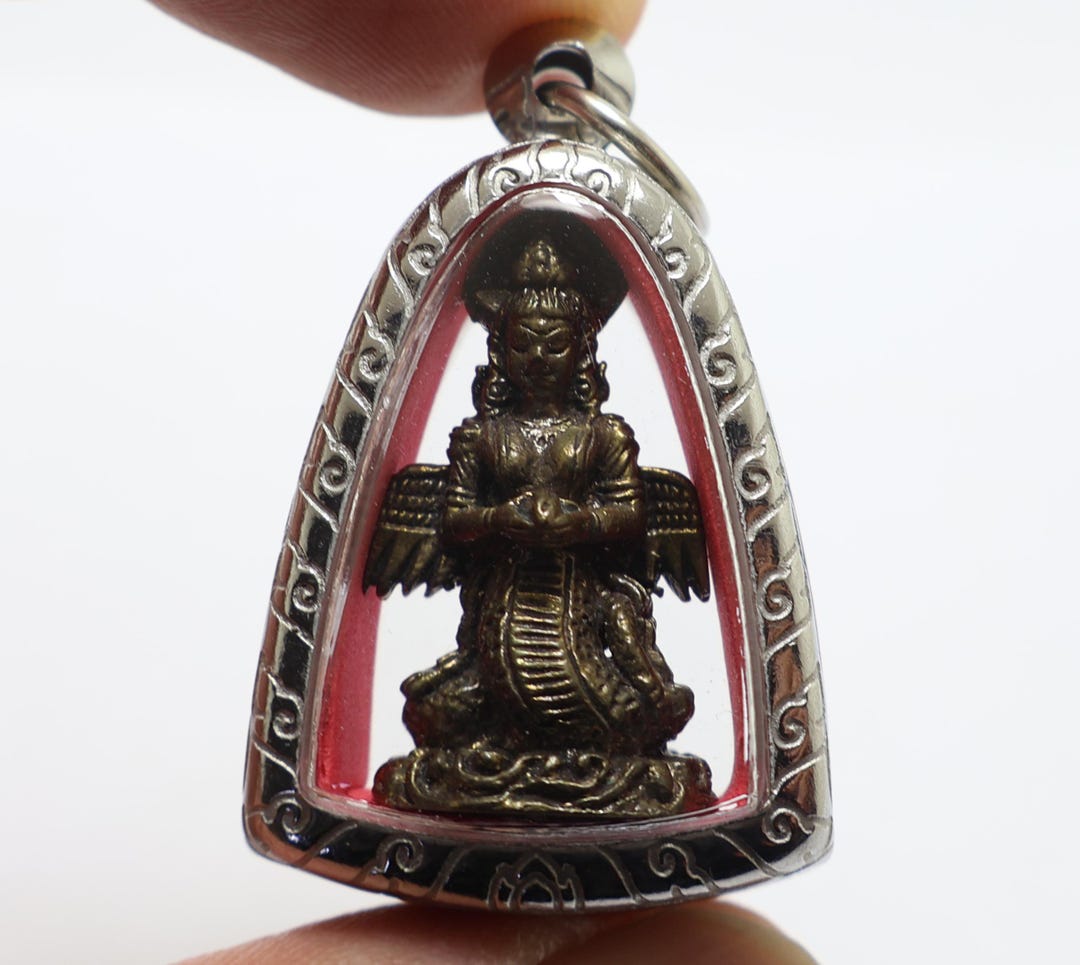 Naga Kanya Amulet: Guardian Snake Goddess Pendant, Lakshmi Ally Fujii ...