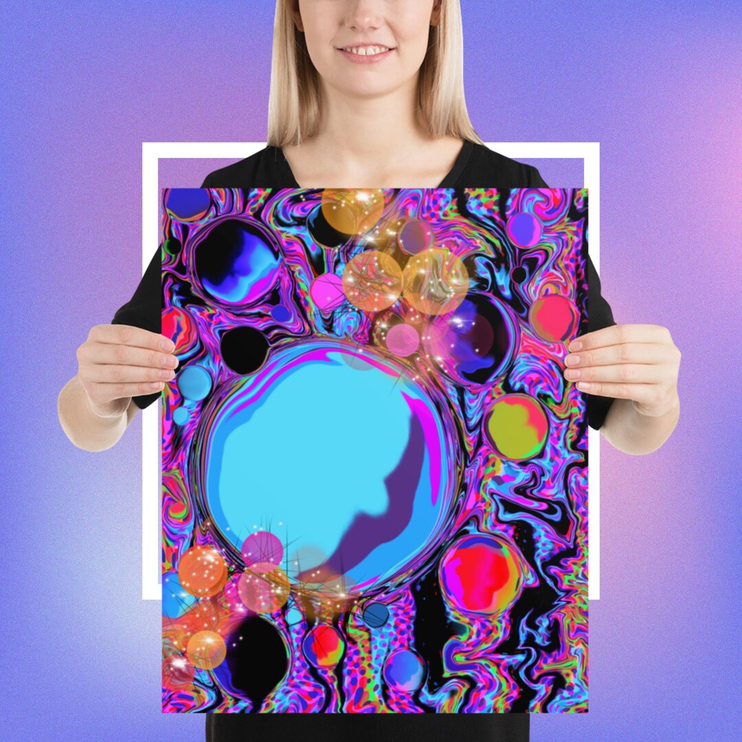 Acid Bubbles Poster - Etsy