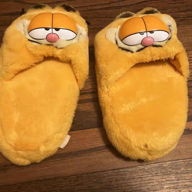 Garfield Slippers - Etsy