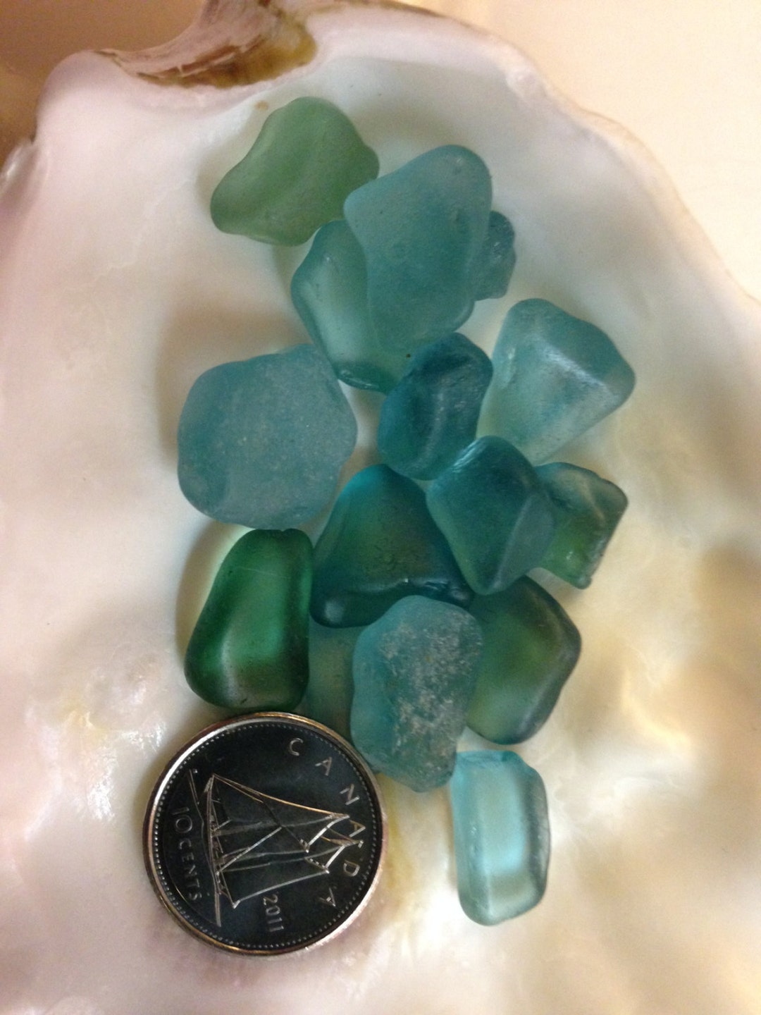 20 Rare Teal Genuine Surf Tumbled Sea Glass Pieces - Etsy