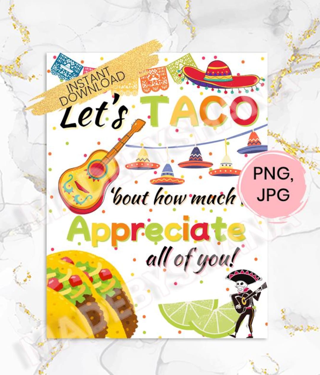 Teacher Appreciation Lets Taco Bout How Much We Appreciate You! - Etsy