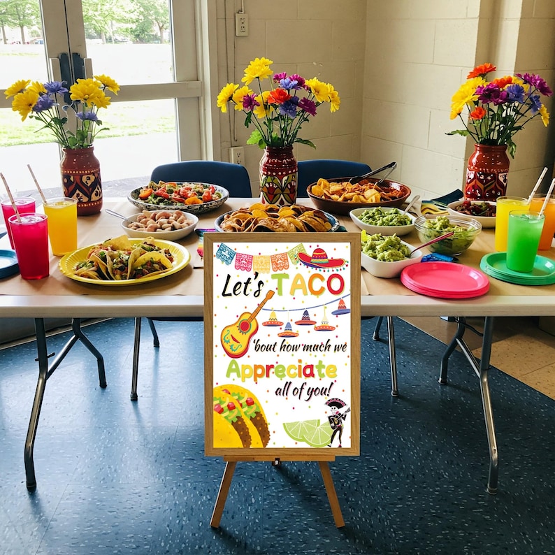 Teacher Appreciation Lets Taco Bout How Much We Appreciate You! - Etsy