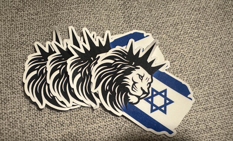 Lion of Judah Sticker | Judea Israel Decal Sticker L Protective Jewish ...