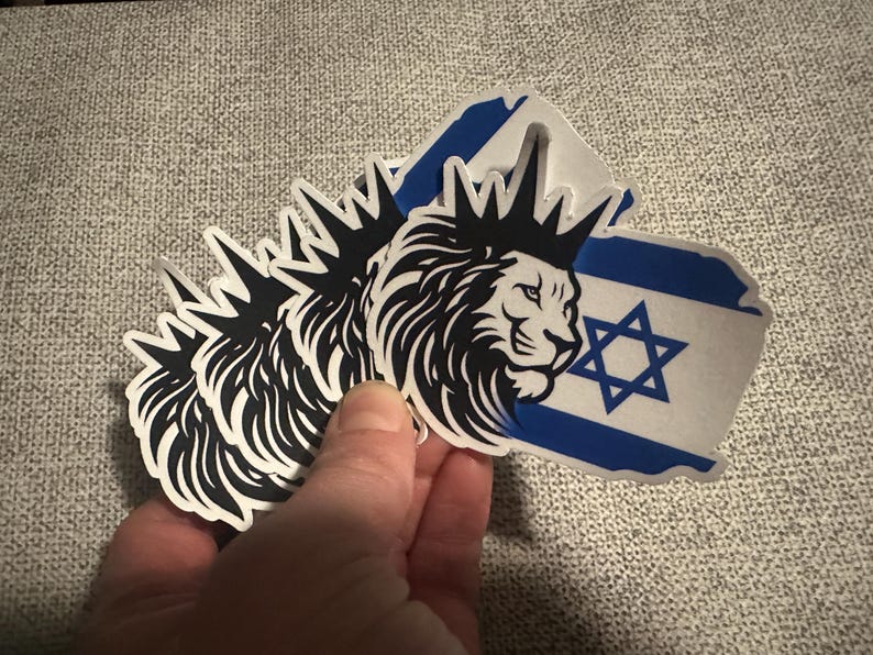 Lion of Judah Sticker | Judea Israel Decal Sticker L Protective Jewish ...