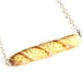 Food Necklace Bread Jewelry Silver Bar Necklace Layering Necklaces for ...