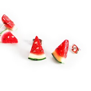 Watermelon Ring Fruit Jewelry Summer Beach Tropical Red Silver - Etsy