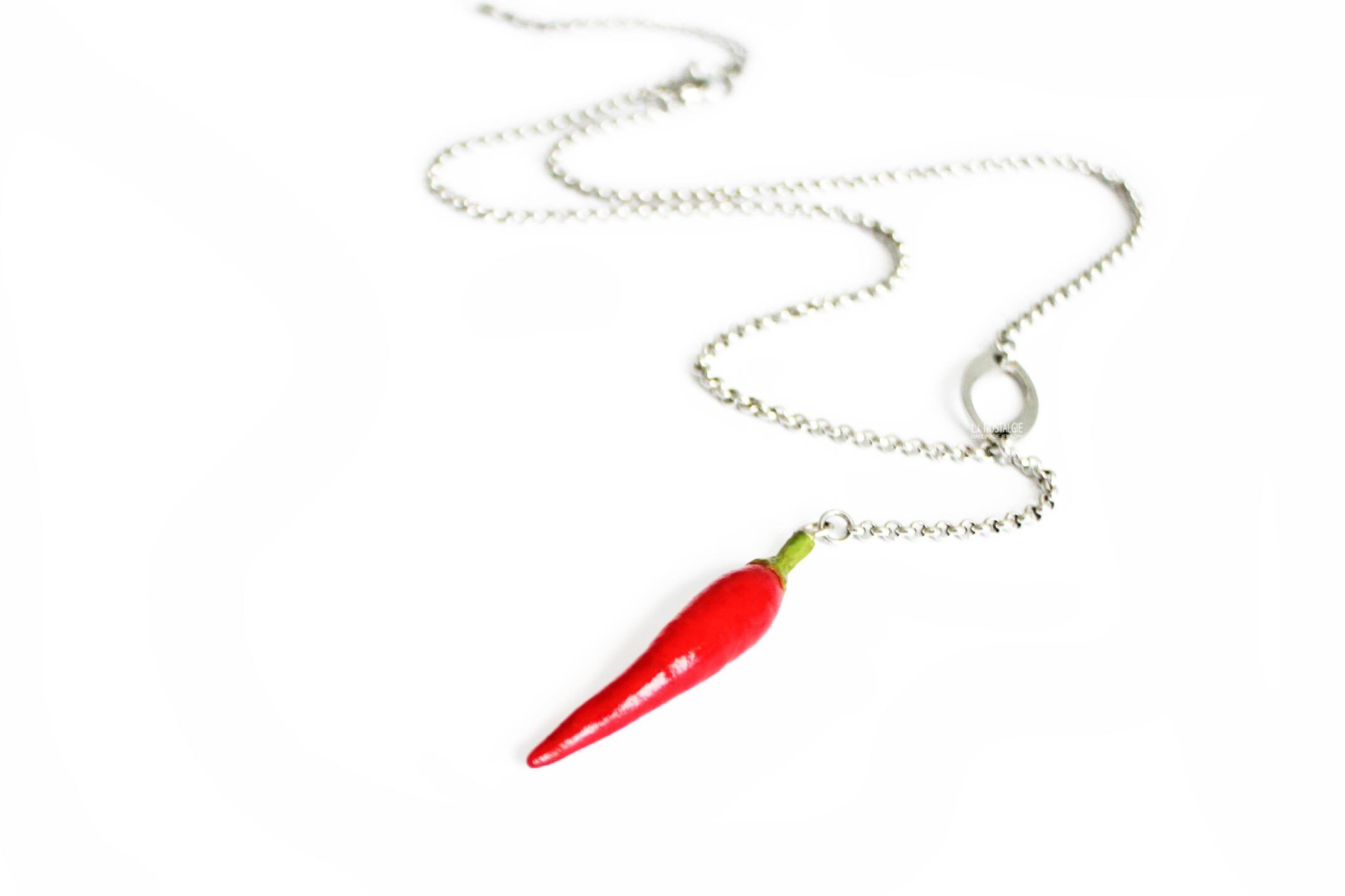 Red Chilli Pepper, Lariat Y Necklace, Pendant Drop Pop Simple Necklaces ...