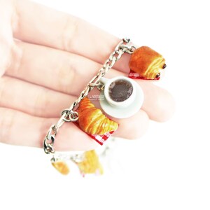 Food Necklace Bread Jewelry Silver Bar Necklace Layering Necklaces for ...