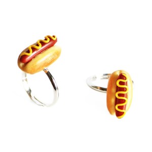 Hot Dog Ring,silver Stacking Rings,statement Rings for Women,food ...