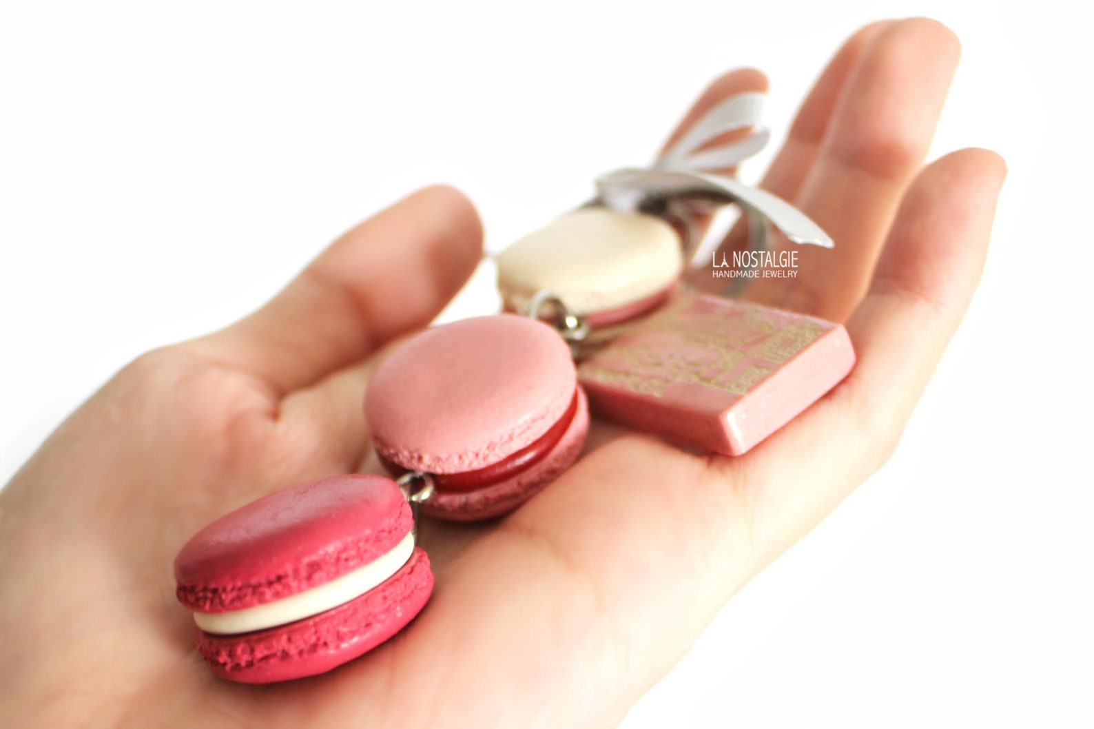 Pink Gold Macaron Keys Chain For Car Mirror Women Mom Bag | Etsy