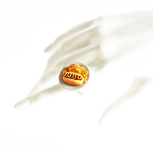 Hot Dog Ring,silver Stacking Rings,statement Rings for Women,food ...