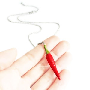 Red Chilli Pepper, Lariat Y Necklace, Pendant Drop Pop Simple Necklaces ...