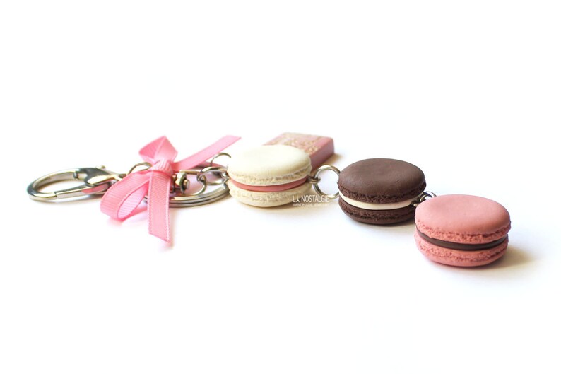 Macaroons Blue Green Keychains Charms Handmade Gifts for - Etsy