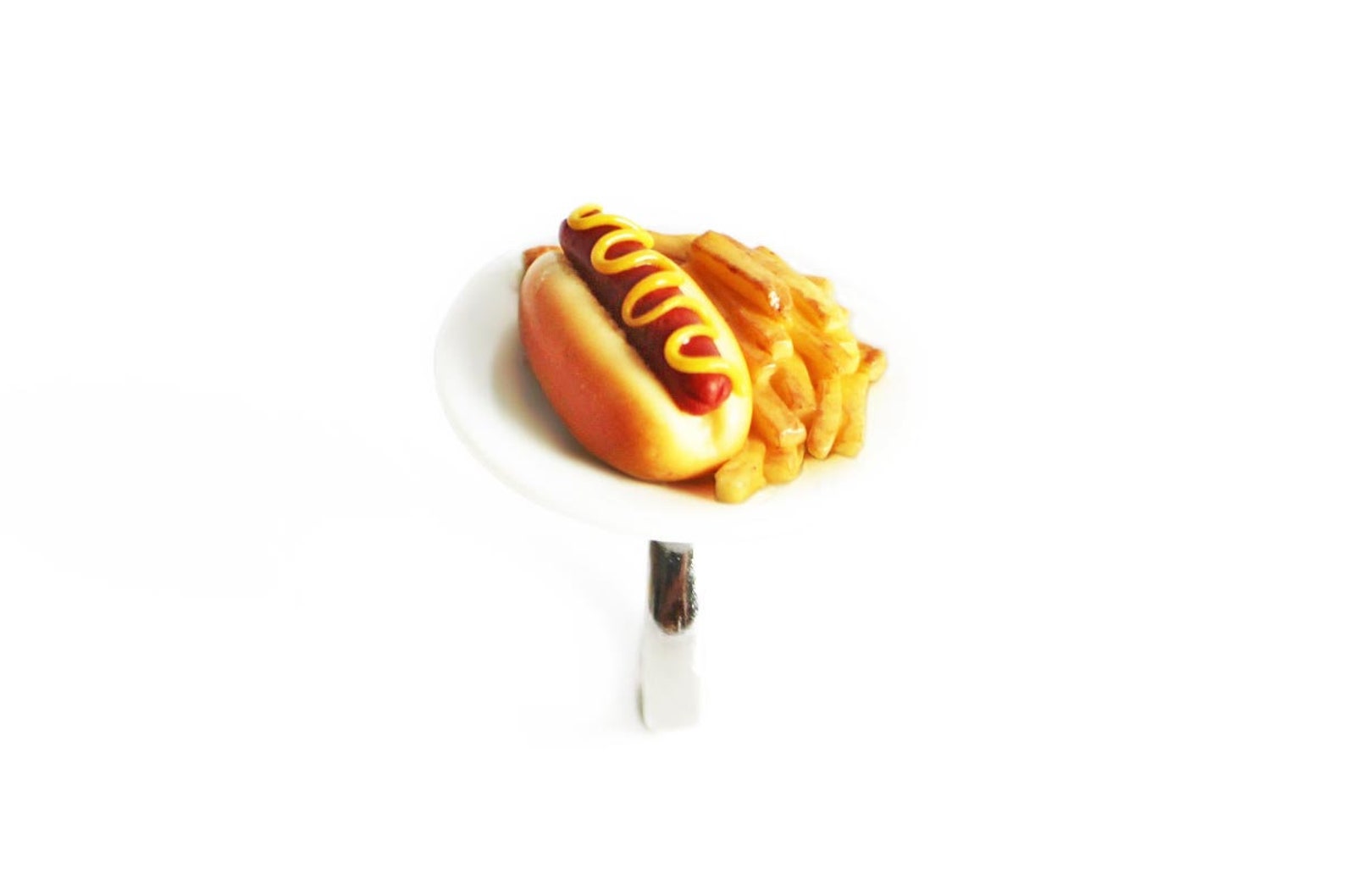 Burger Ring Statement Stackable Rings Summer Fries Fast Food | Etsy