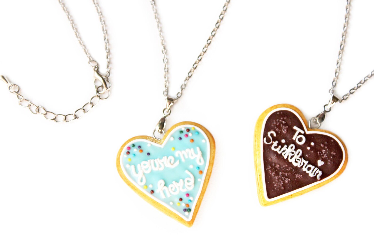 Superhero Necklace Super Hero Jewelry Love Long Pendant Necklaces Heart ...