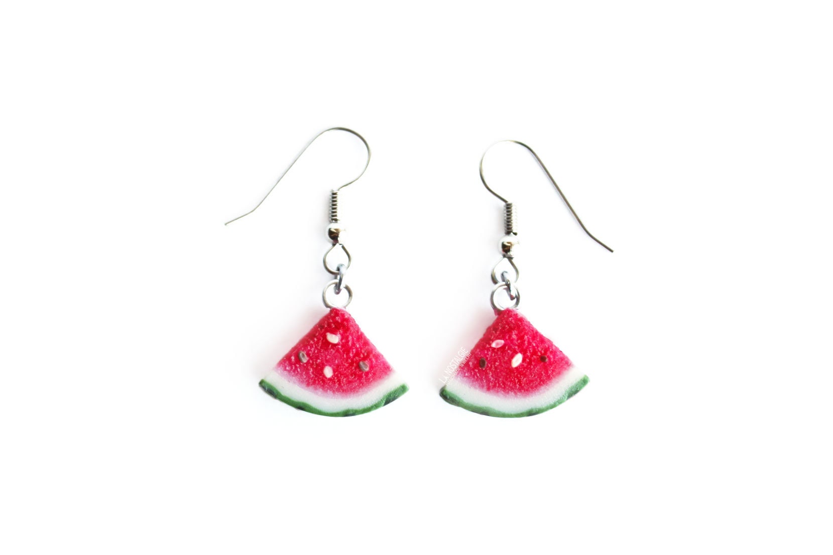 Watermelon Ring Fruit Jewelry Summer Beach Tropical Red Silver | Etsy