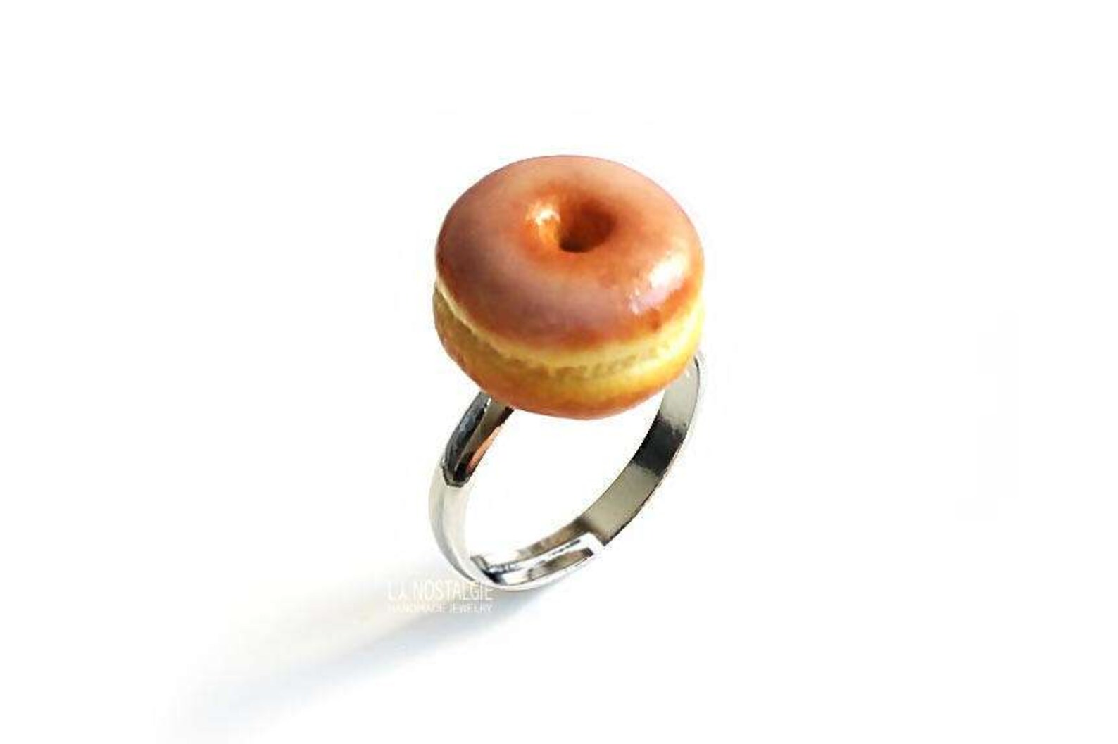 Chocolate Donut Friendship Rings Clay Food Unique Jewelry | Etsy