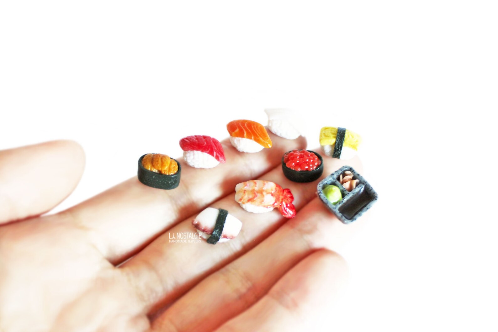 Sushi Earrings Kawaii Food Jewelry Small Stud Earrings Polymer | Etsy