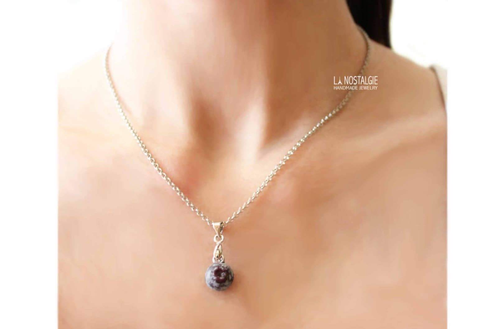 Blueberry Necklaceblueberry Jewelryberry Necklaceadjustable - Etsy
