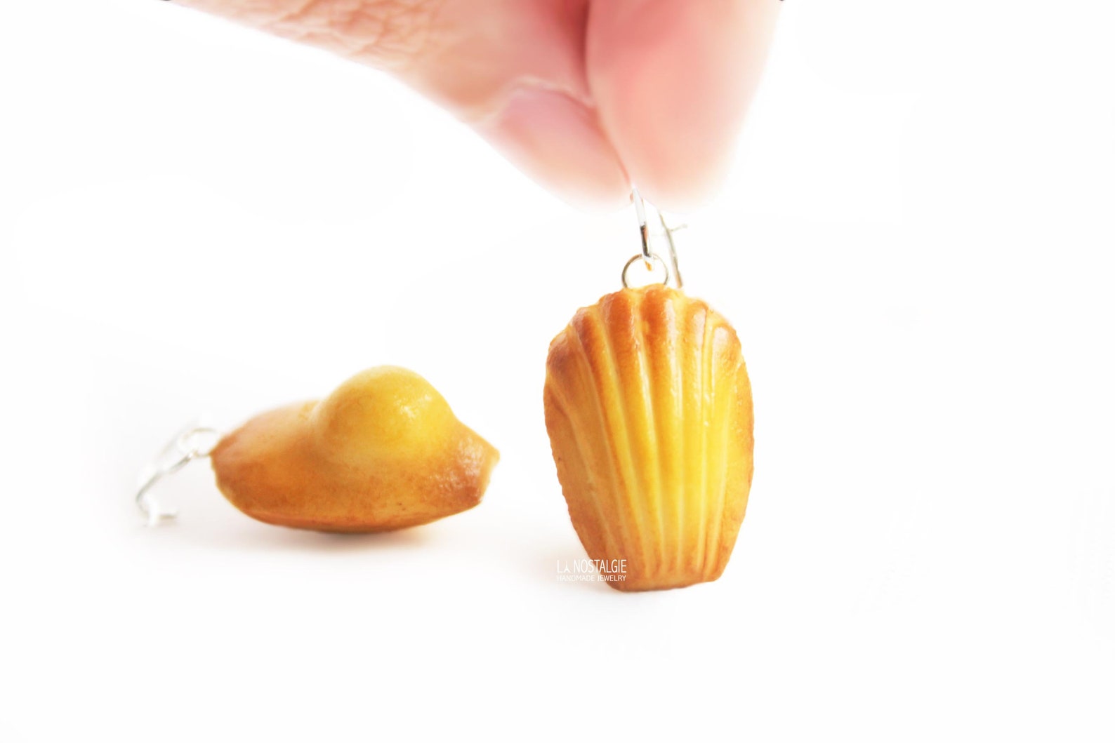 Mini Food Jewelry Dainty Earrings Studs Madeleine Stainless Steel ...