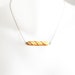 Food Necklace Bread Jewelry Silver Bar Necklace Layering Necklaces for ...