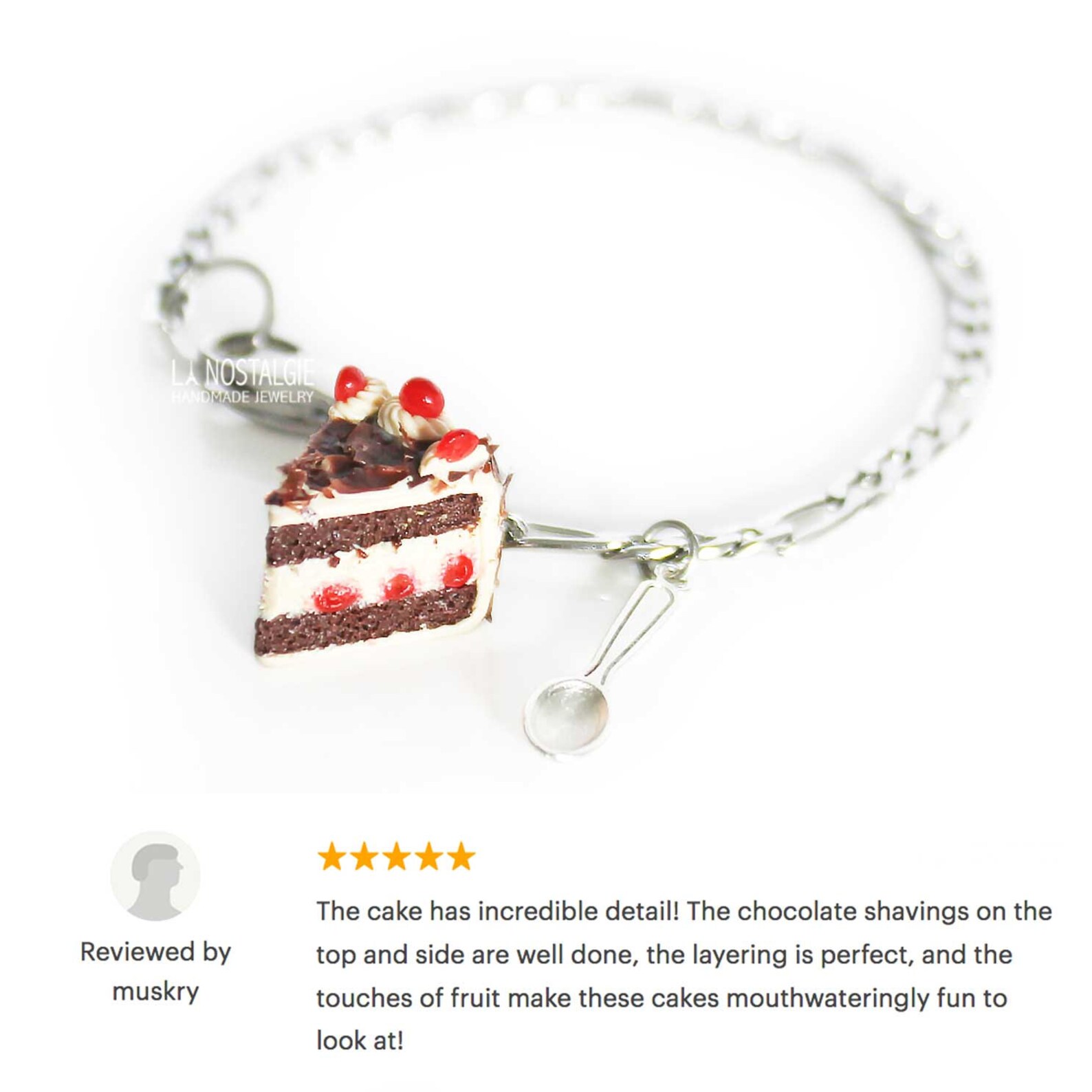 Mini Food Jewelry Cake Triangle Earrings Cherry Chocolate | Etsy