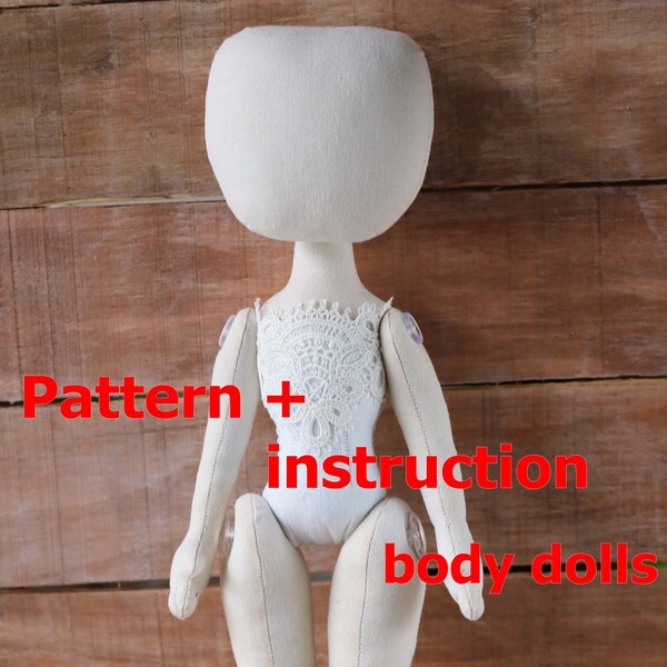 Doll Body Pattern - Etsy