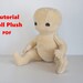 Human Doll Plush 24cm/9.4in PDF Sewing Pattern - Etsy
