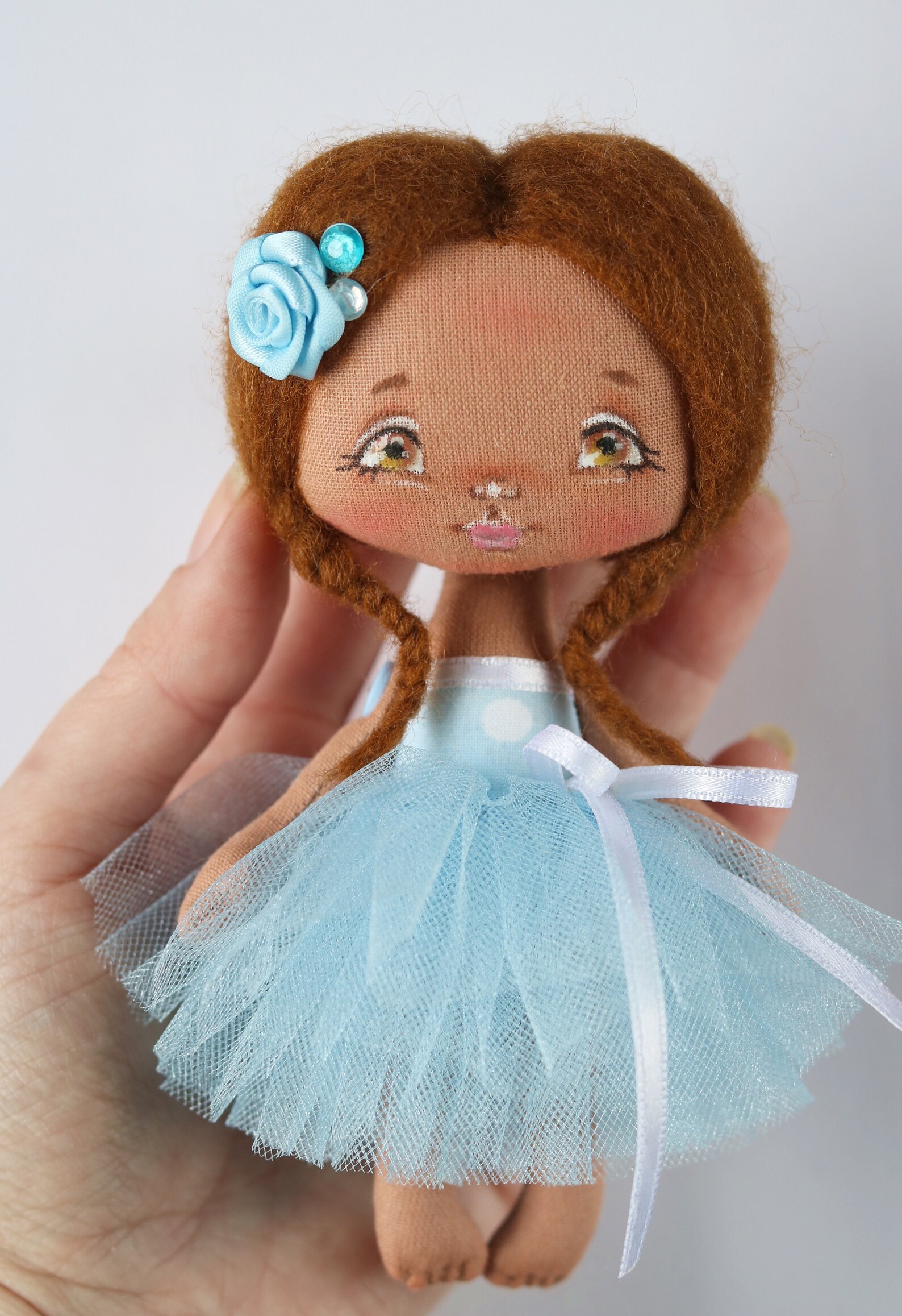 Mini Cloth Doll. Textile Handmade Toy. Little Doll. | Etsy