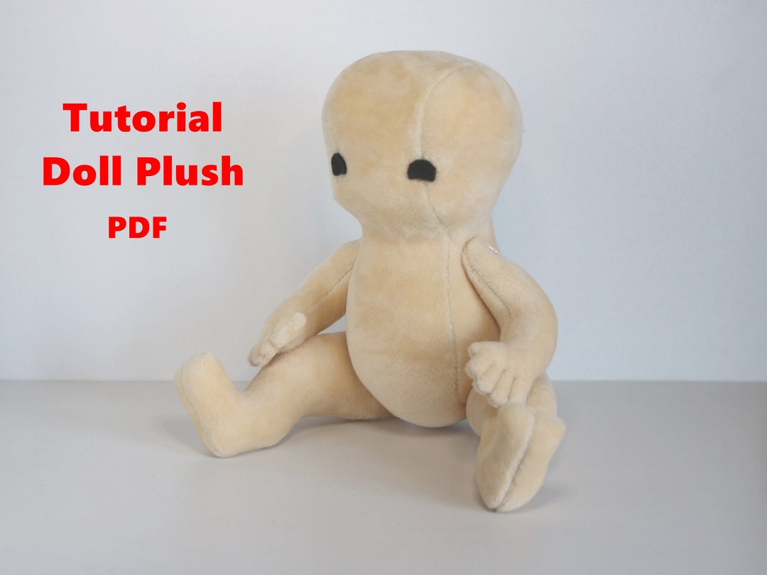 Human Doll Plush 24cm/9.4in PDF Sewing Pattern - Etsy