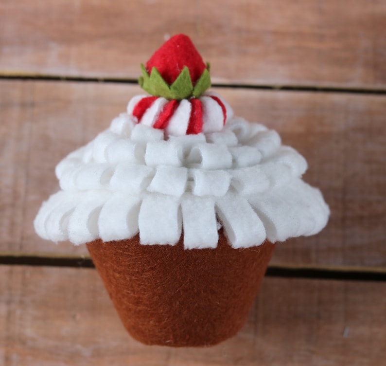DIY Felt Food Patterntutorial Felt Cupcake Toy of Felt for - Etsy