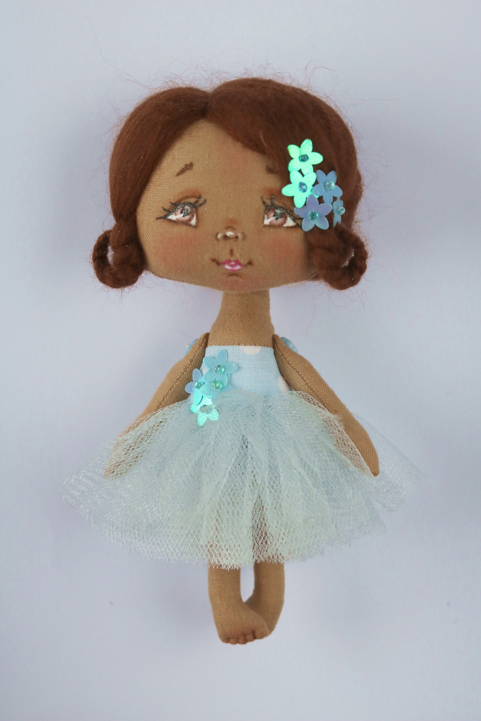 Mini cloth doll. Textile handmade toy. Little doll. | Etsy