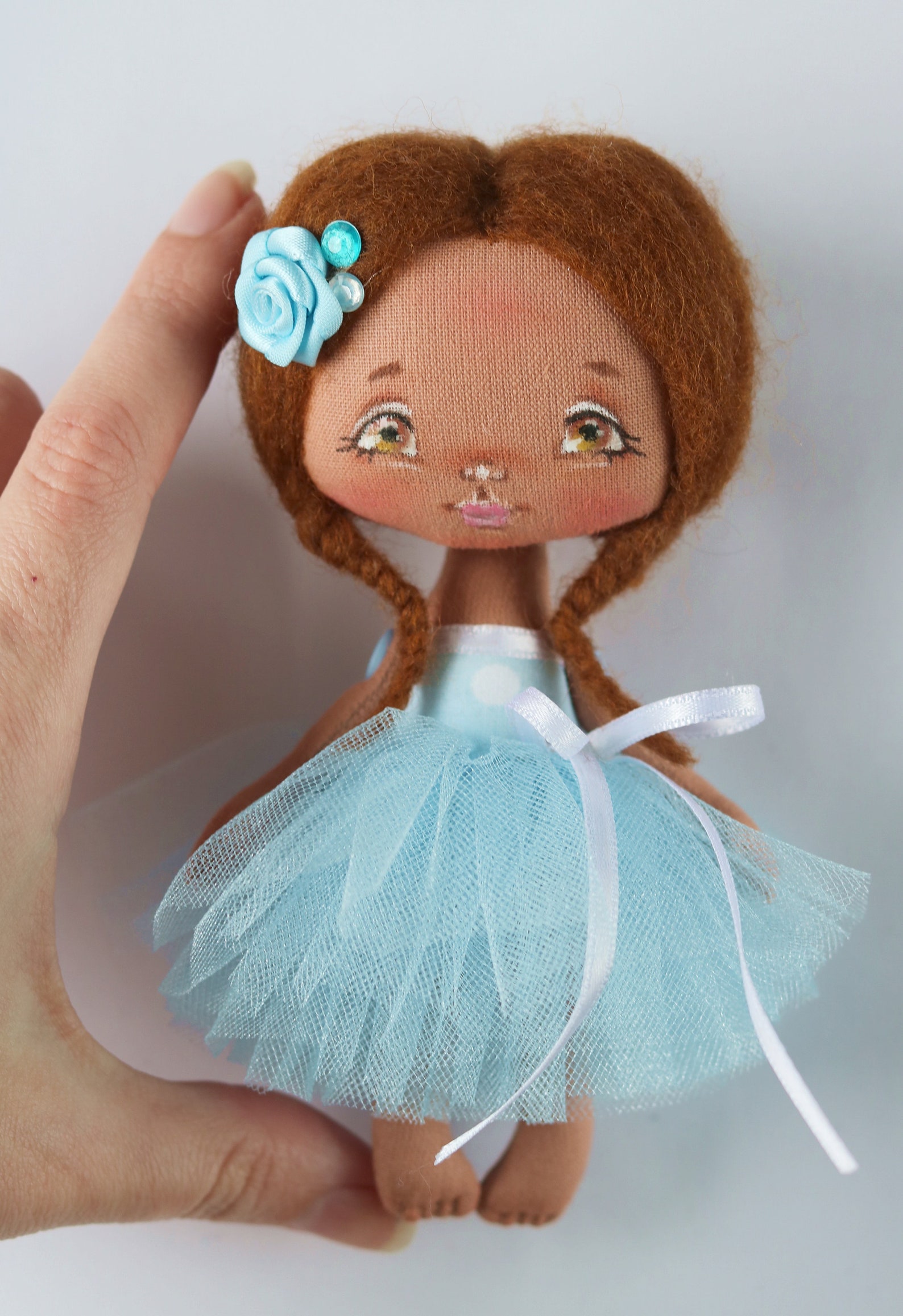 Mini Cloth Doll. Textile Handmade Toy. Little Doll. | Etsy