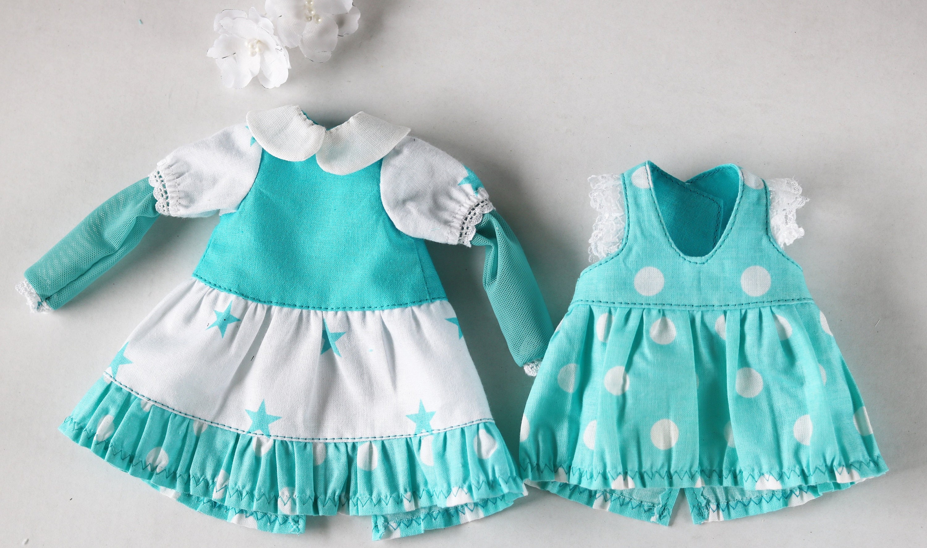 PDF dress for doll Set 2 dresses PatternTutorial Cloth Doll | Etsy