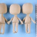 Set of Three Blank Dolls Textile Doll Body Blank Doll Body - Etsy