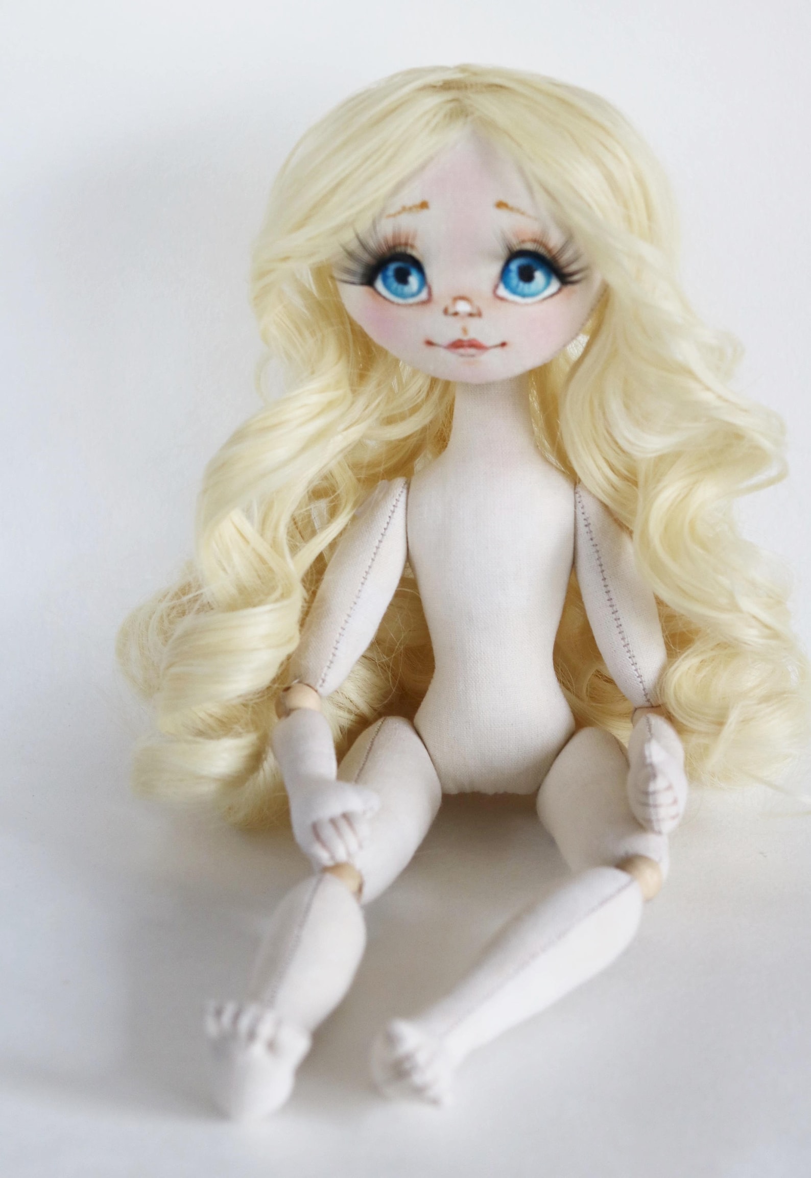 Blank Doll Body Make-uphairdress Body Doll Textile Doll Body - Etsy Canada