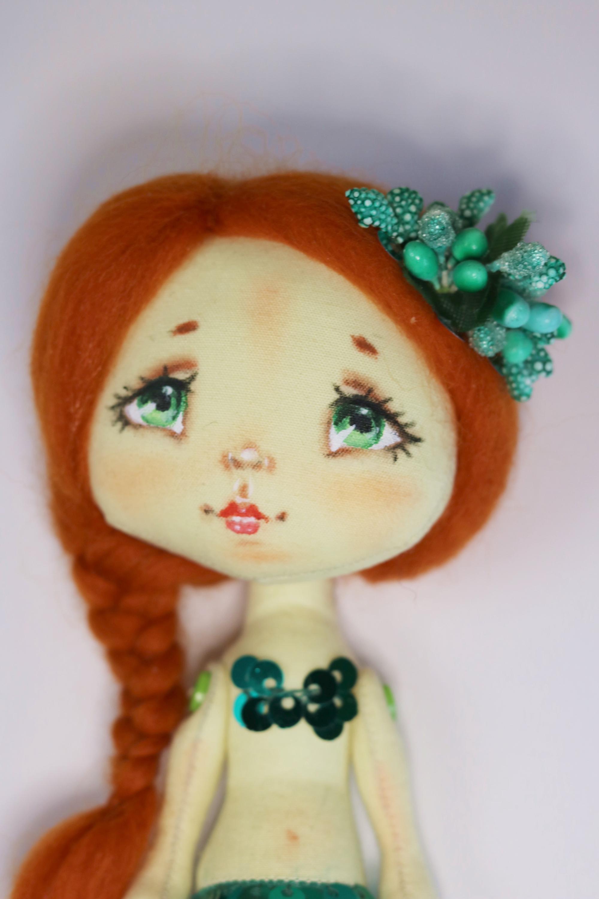 Mini Doll Handmade. Cloth Art Dolls. Textile Doll for Children. Little ...