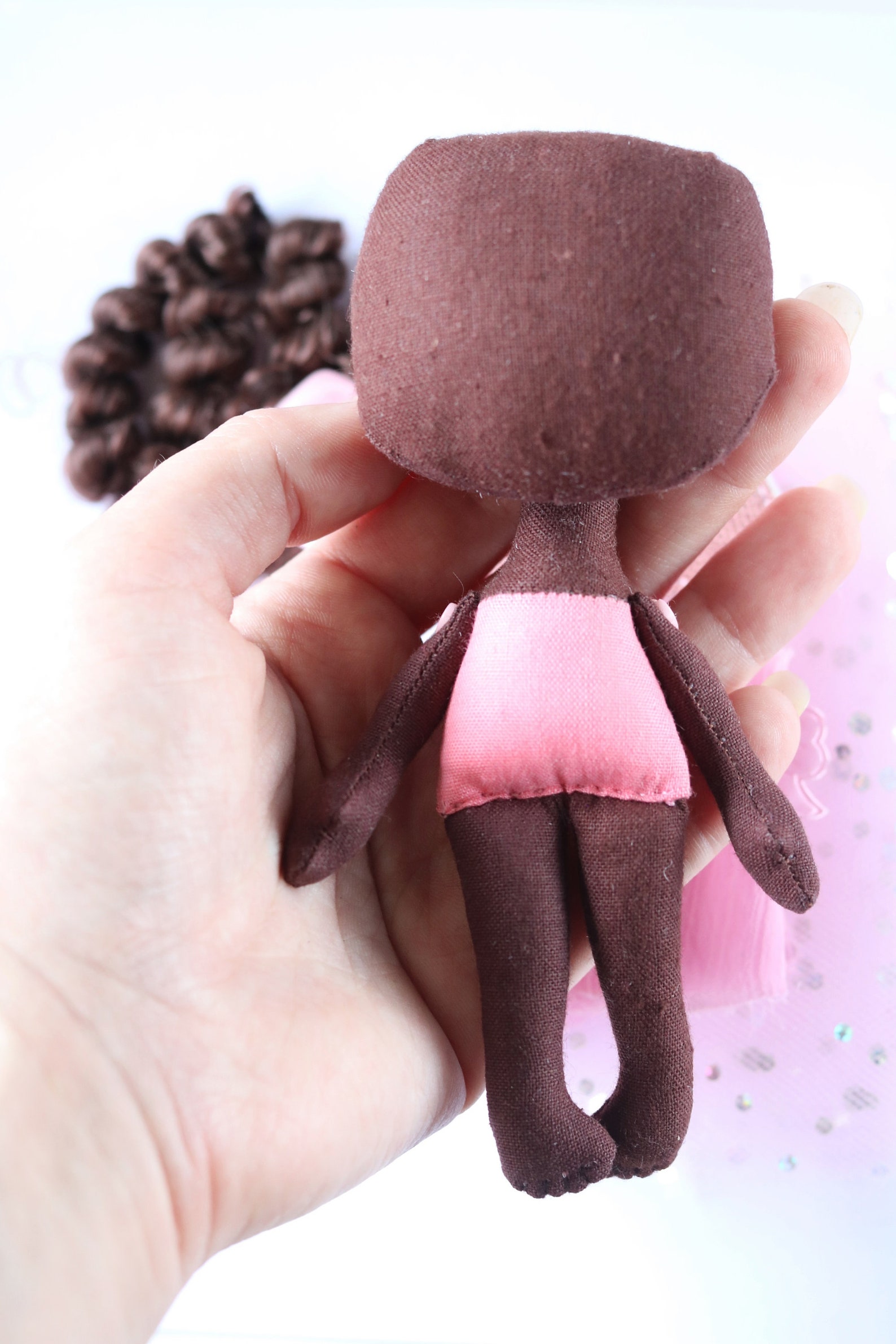 Doll Making Kit Textile Mini Doll Craft Doll Body Making Doll - Etsy