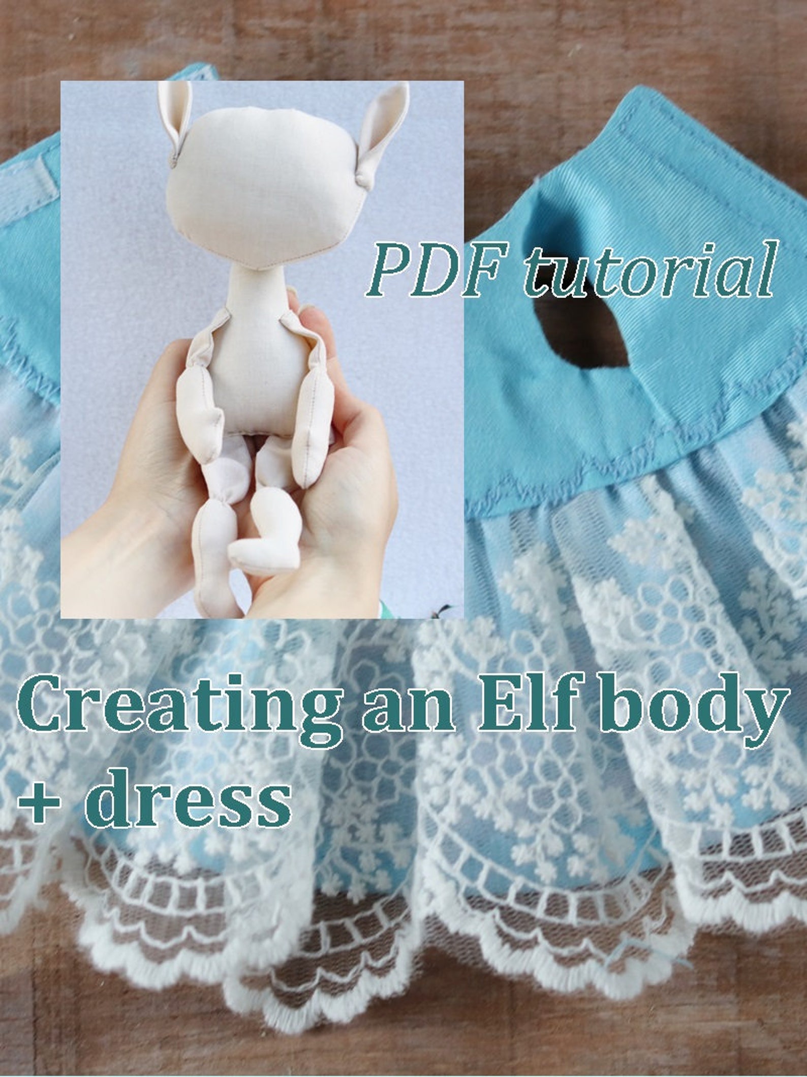 PDF Tutorial Doll Elf Body and Dress. Pattern Doll Dress.pdf - Etsy