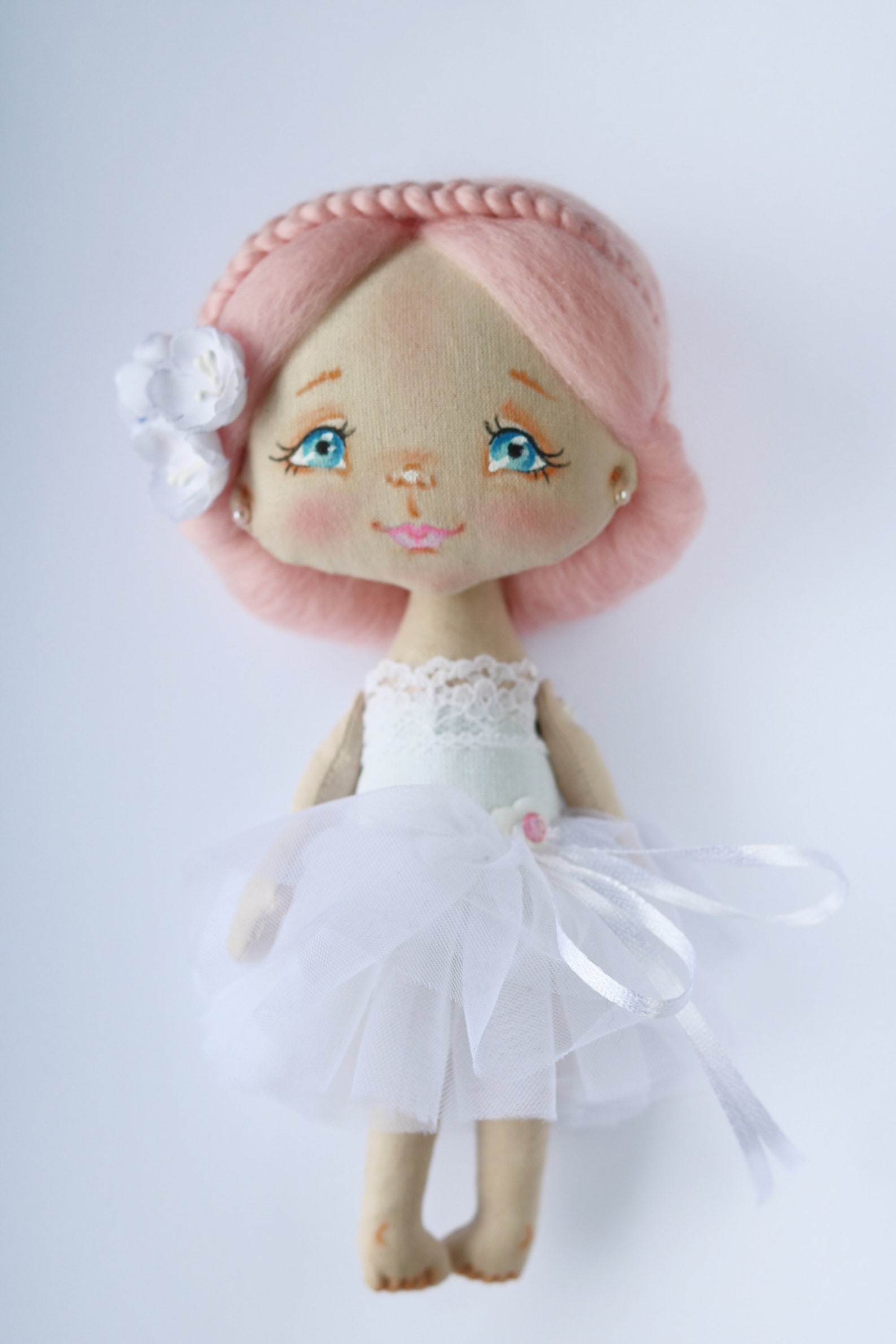 Mini doll handmade. Cloth art dolls. Textile doll for children | Etsy