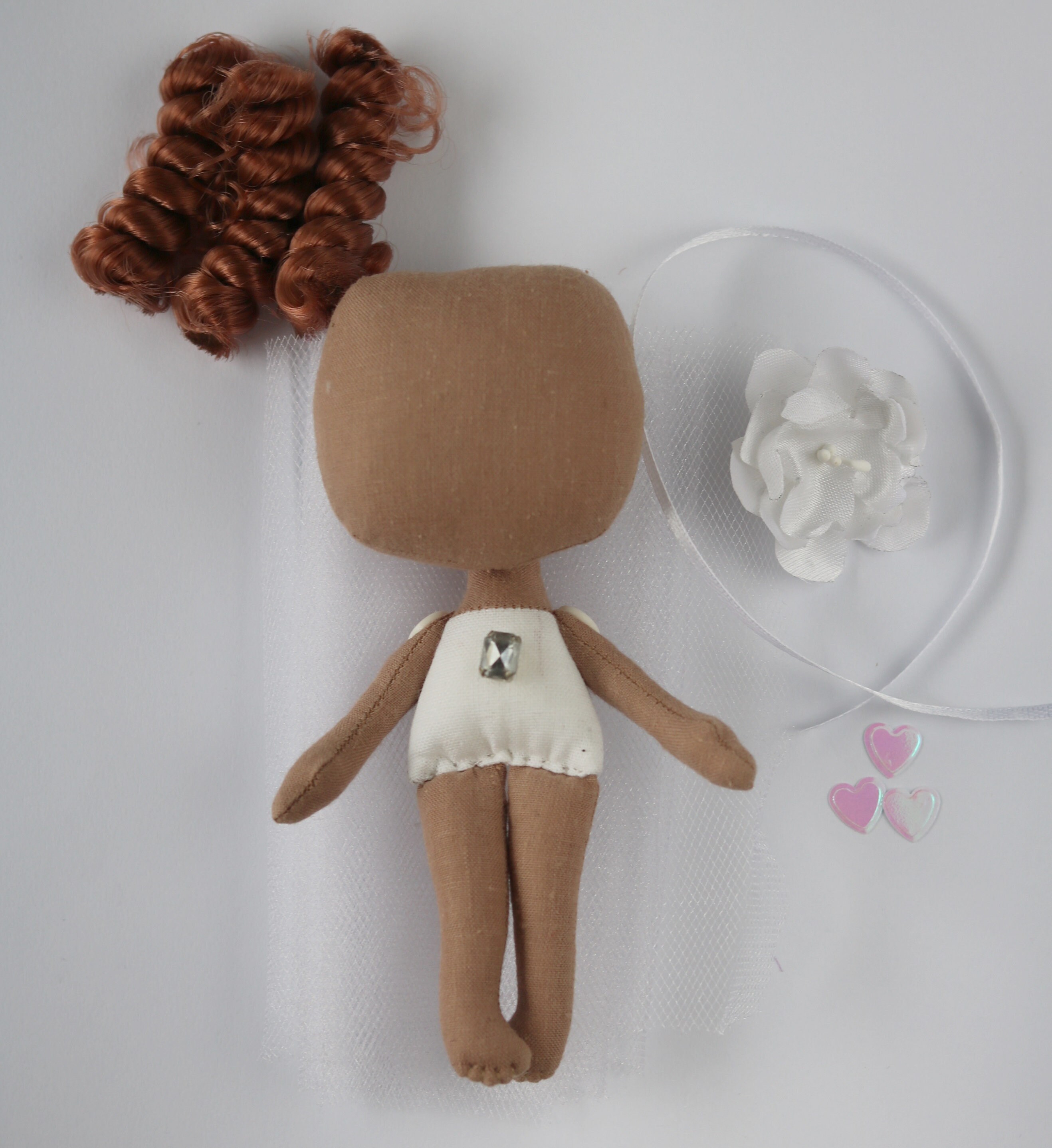 Doll making kit Textile mini doll Craft doll body Making doll | Etsy