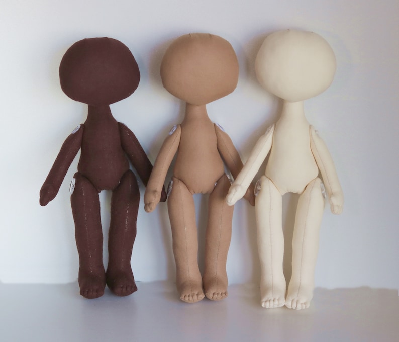 Body Doll 10 in Body Imagination Doll Bodies DIY Rag Doll Textile Doll ...