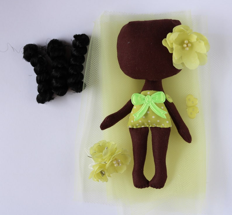 Doll Making Kit Textile Mini Doll Craft Doll Body Making Doll - Etsy